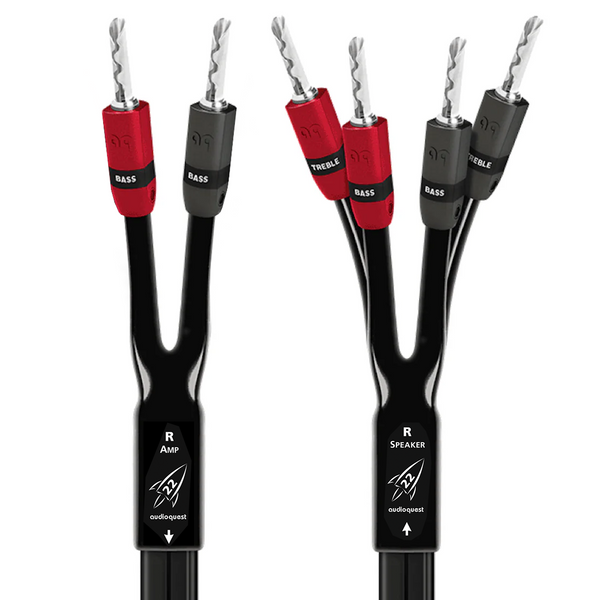 AudioQuest Rocket 22 Single BiWire Speaker Cable with SureGrip 300 Con