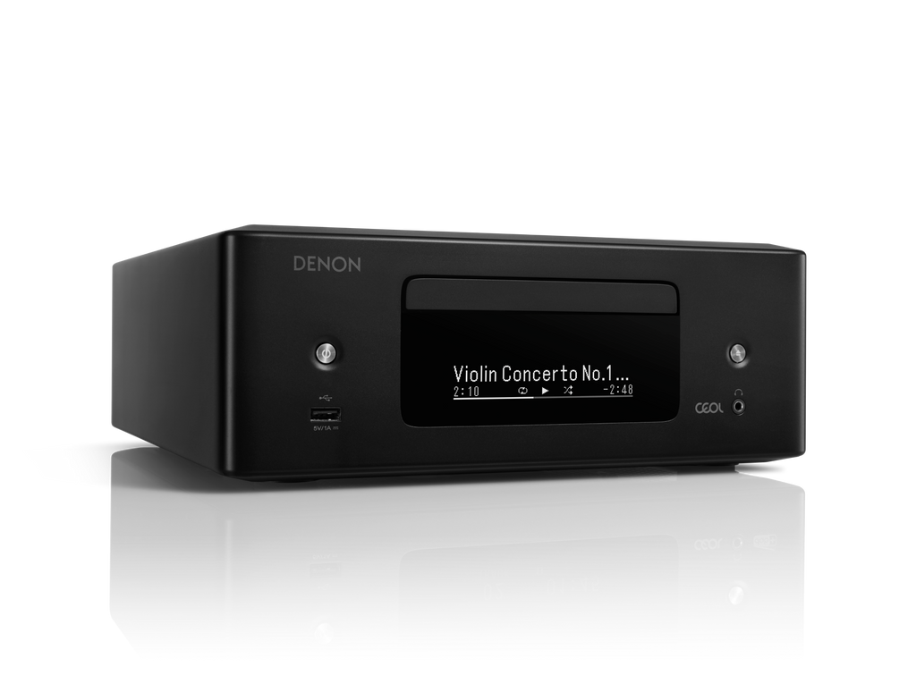 Denon RCD-N12 Bluetooth CD Player with Integrated AM/FM Radio Tuner