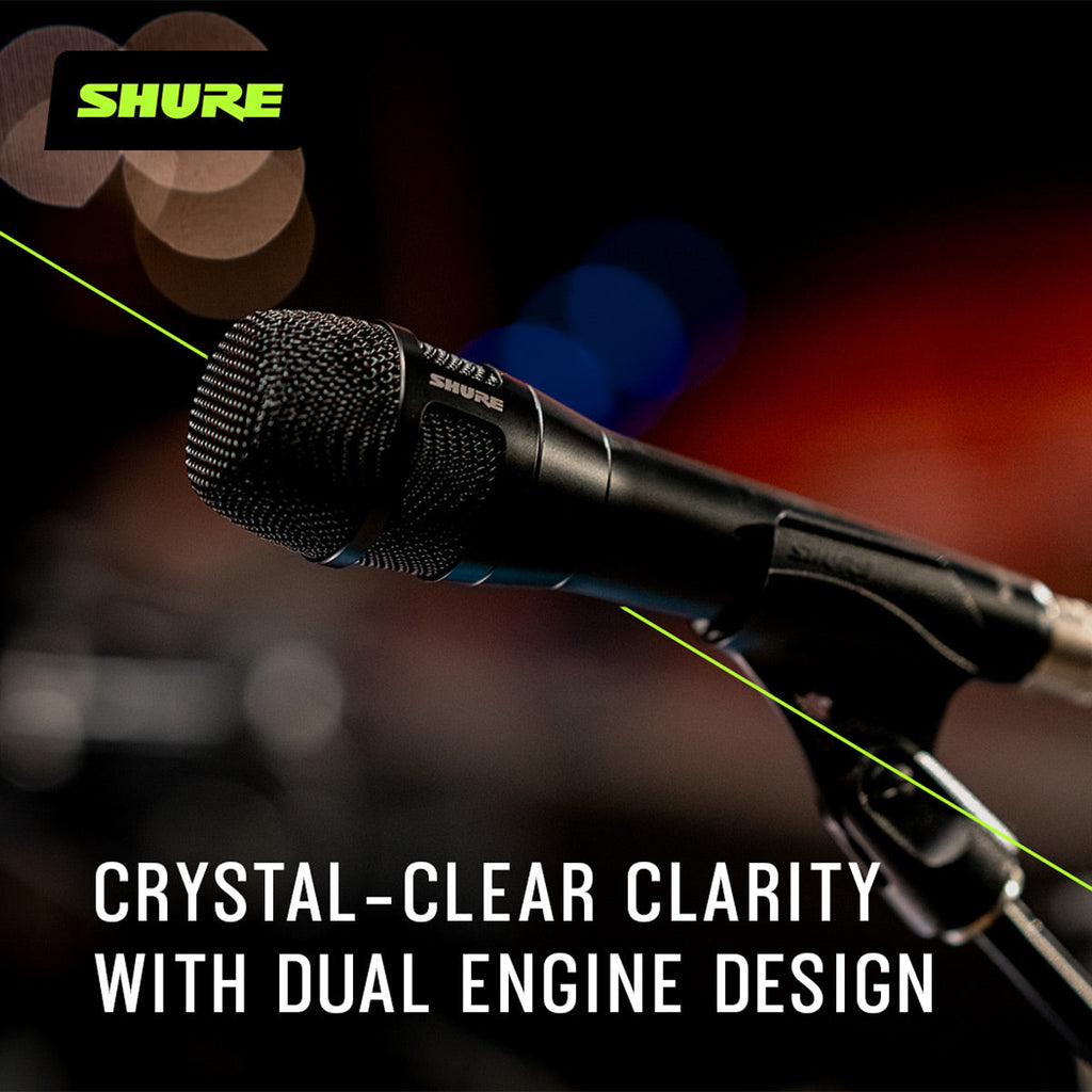 Shure Nexadyne NXN8/S Supercardioid XLR Handheld Vocal Microphone (Bla