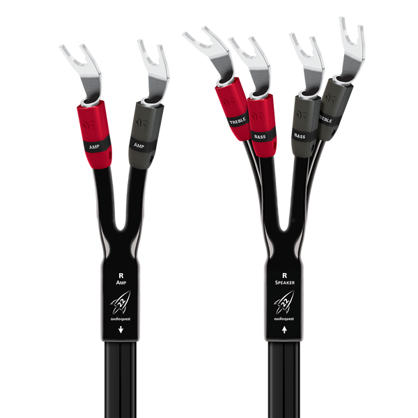 AudioQuest Rocket 22 Single BiWire Speaker Cable with SureGrip 300