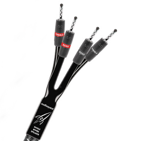 AudioQuest Rocket 44 BiWire Speaker Cable with BFA Silver Connectors