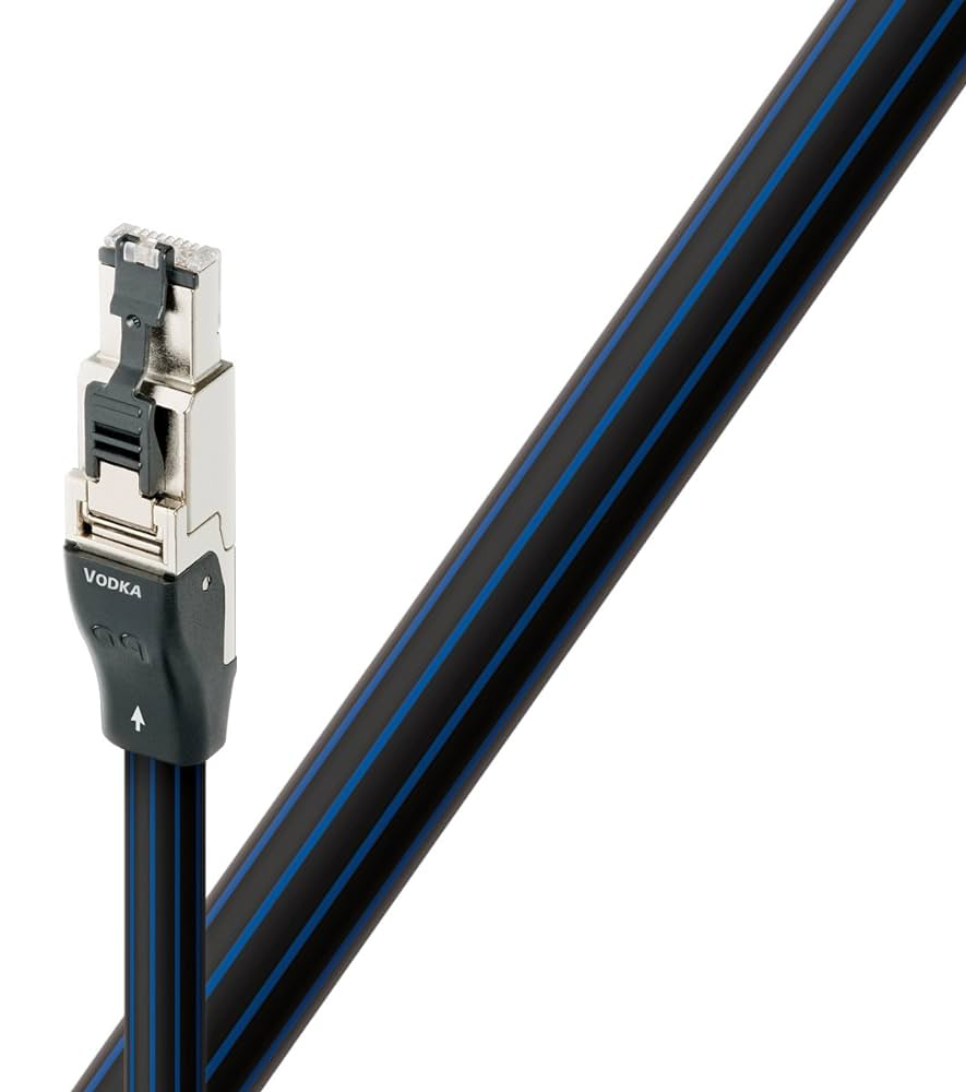 AudioQuest Vodka RJ/E Ethernet Cable (1x Male RJ45 > 1x Male RJ45, Sin