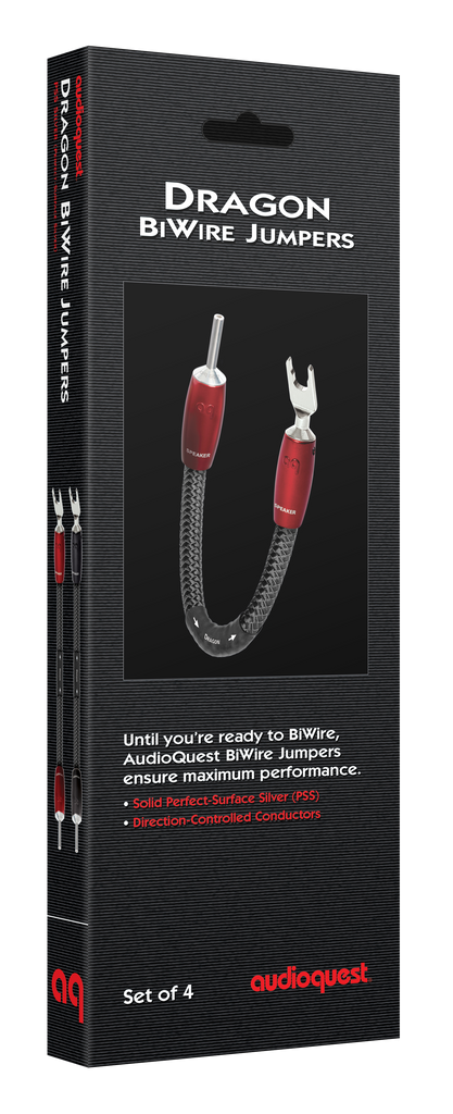 AudioQuest Dragon BiWire Jumpers with 1000 Series Connectors - Silver
