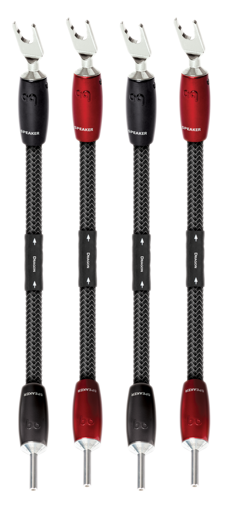 AudioQuest Dragon BiWire Jumpers with 1000 Series Connectors - Silver