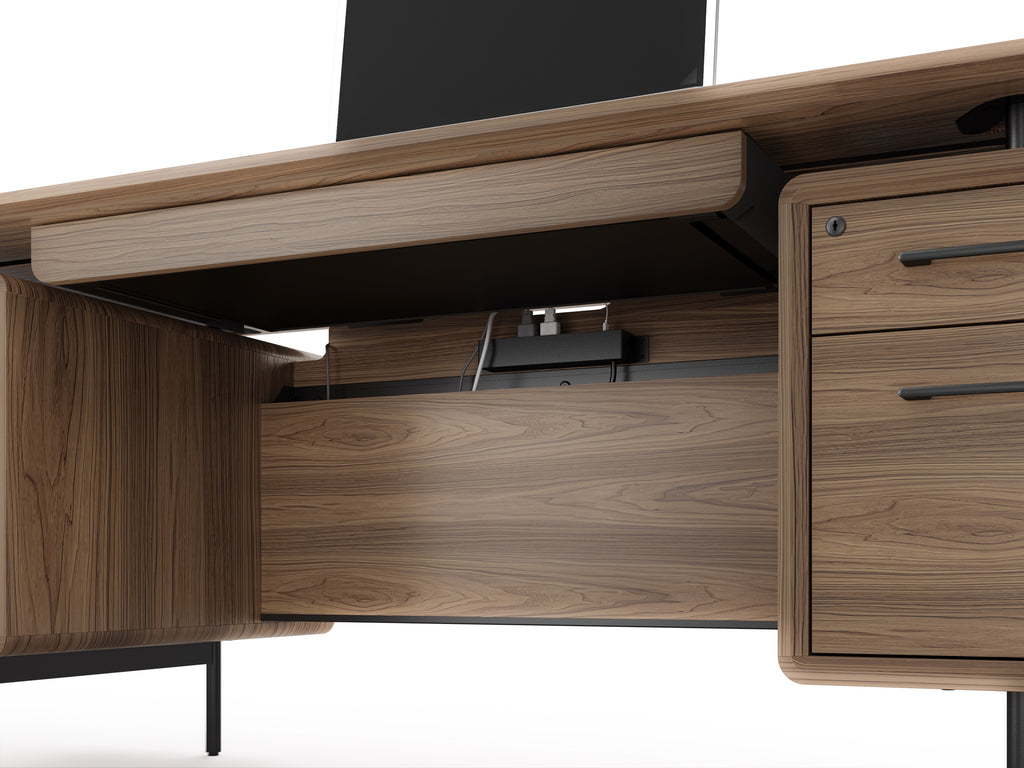 BDI LINQ Office 6821 Home Office Executive Desk (Natural Walnut)