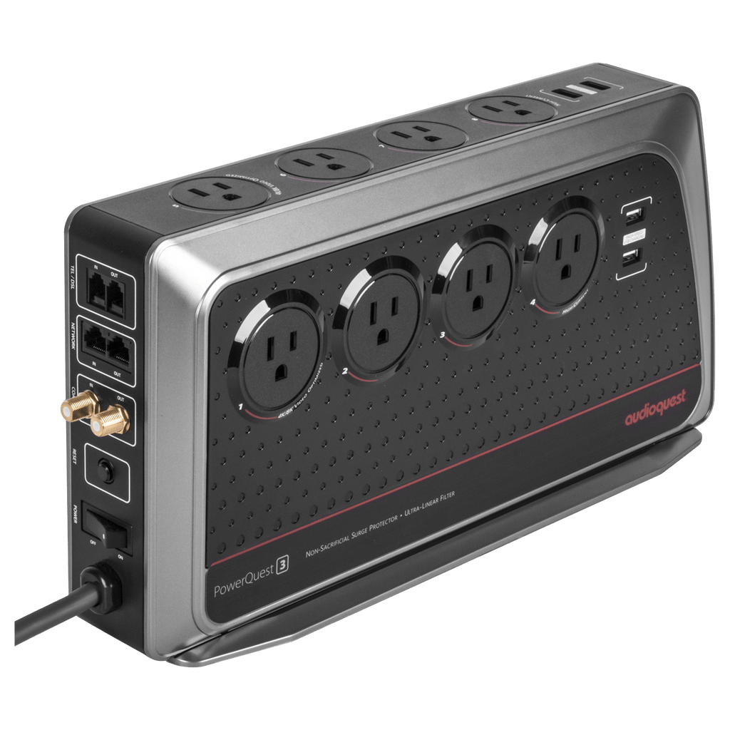 AudioQuest PowerQuest 3 8-Outlet Power Conditioner & Non-Sacrificial S