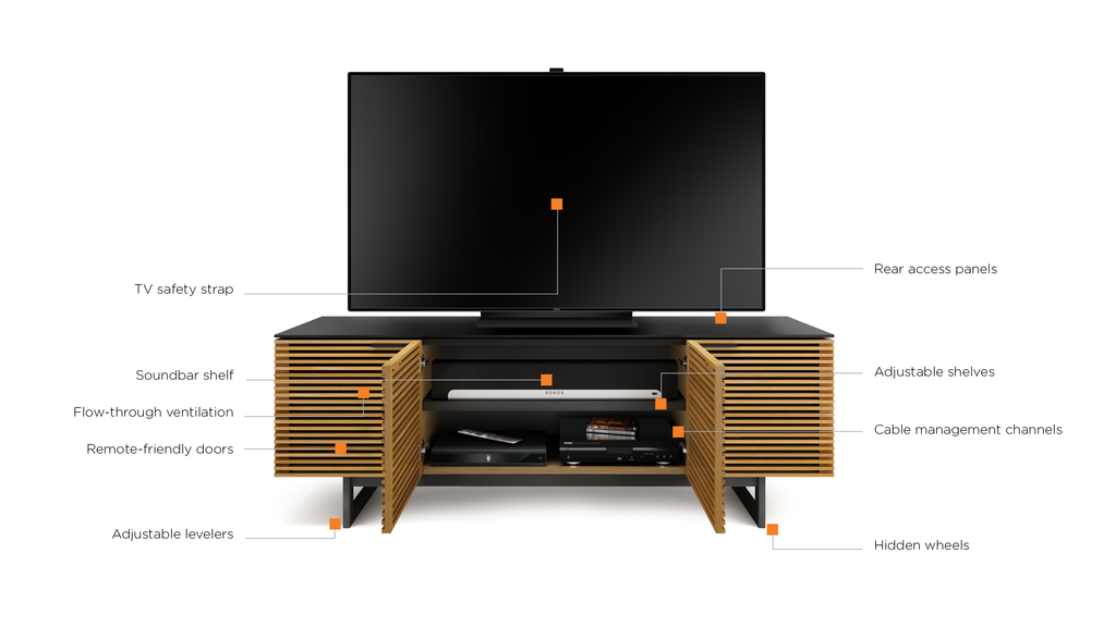 BDI Corridor Media 8179 Modern TV Stand & Media Console